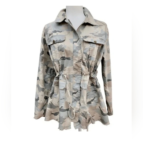 Cato | Jackets & Coats | Sz Sm Large Oversized Cato Distressed Camo ...